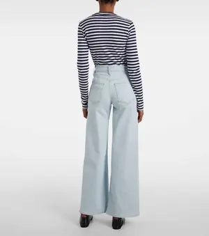 FRAME Le Slim Palazzo Wide-leg Jeans - Blue