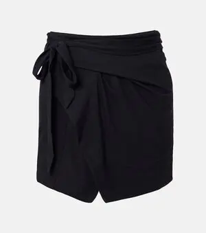 Isabel Marant Étoile Berenice Cotton Jersey Wrap Skirt Black