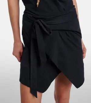 Isabel Marant Étoile Berenice Cotton Jersey Wrap Skirt - Black