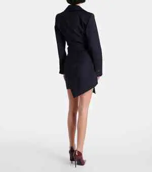 VIVIENNE WESTWOOD Infinity Virgin Wool Miniskirt - Blue
