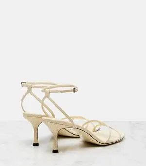 JIMMY CHOO 1998 Leo 65 Leather Sandals