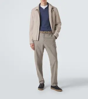Brunello Cucinelli Cashmere Polo Sweater - Blue