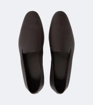 Manolo Blahnik Handmade Leather Loafers - Brown