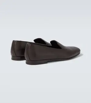 Manolo Blahnik Handmade Leather Loafers - Brown