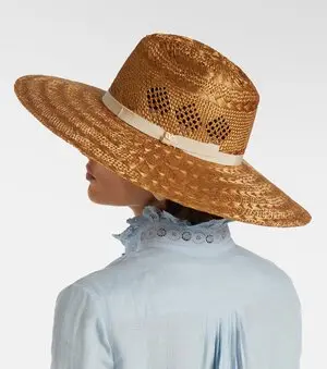 Valentino Garavani Escape Vlogo Straw Sun Hat