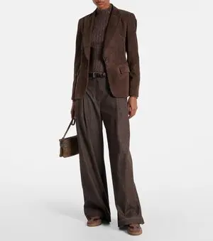 TOD'S Tabs Suede And Leather Sneakers - Brown