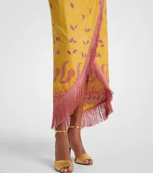 Valentino Garavani Printed Cotton Midi Skirt