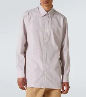 Charvet Striped Cotton Poplin Shirt - Pink