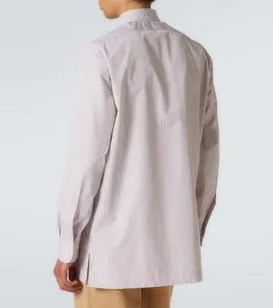 Charvet Striped Cotton Poplin Shirt - Pink