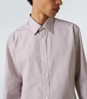 Charvet Striped Cotton Poplin Shirt - Pink