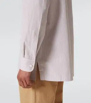 Charvet Striped Cotton Poplin Shirt - Pink