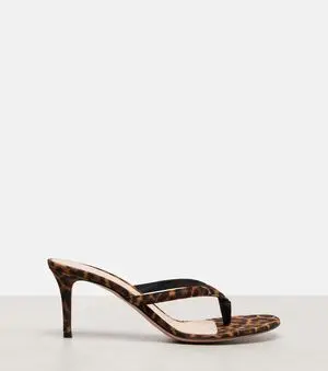 GIANVITO ROSSI Calypso 70 Thong Sandals - Brown