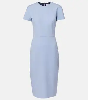 Victoria Beckham Crêpe Minidress - Blue