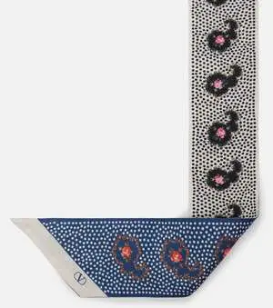 Valentino Garavani Escape Printed Silk Twill Scarf