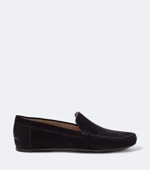 Manolo Blahnik Suede Loafers - Blue