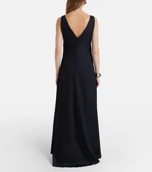 LESET Yoko Cotton Maxi Dress - Black