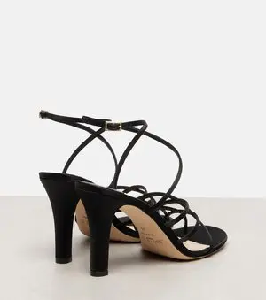 JIMMY CHOO Archive Strappy 100 Satin Sandals