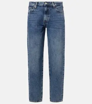 FRAME Candle Mid-rise Barrel-leg Jeans - Blue
