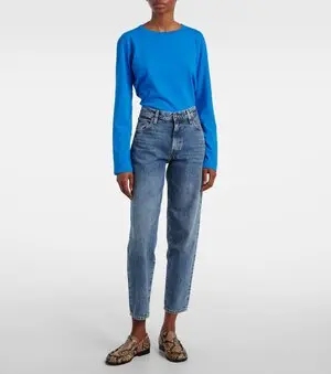 FRAME Candle Mid-rise Barrel-leg Jeans