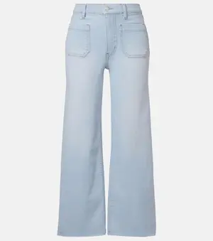 FRAME Anchor High-rise Wide-leg Jeans