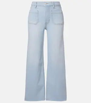 FRAME Anchor High-rise Wide-leg Jeans