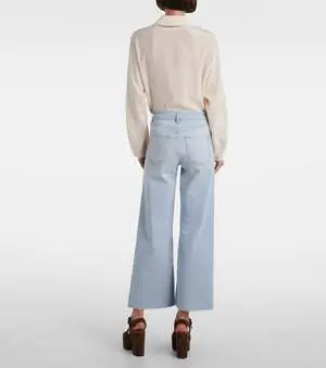 FRAME Anchor High-rise Wide-leg Jeans
