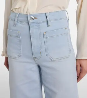 FRAME Anchor High-rise Wide-leg Jeans