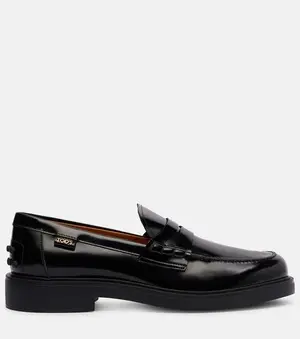 TOD'S Leather Penny Loafers