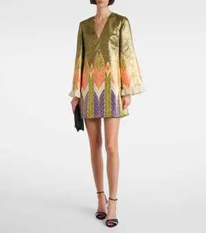 Valentino Garavani Escape Printed Silk-blend Minidress
