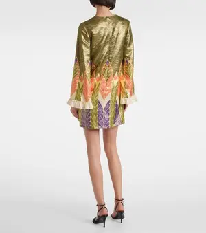 Valentino Garavani Escape Printed Silk-blend Minidress