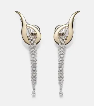 Yeprem En Strada 18kt Yellow And White Diamond Drop Earrings - Gold
