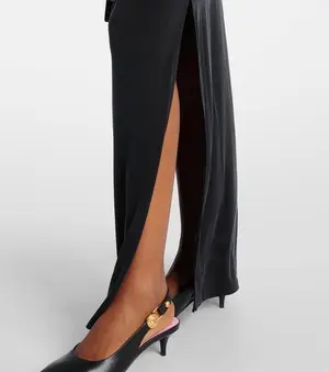 Balmain Draped Gathered Gown