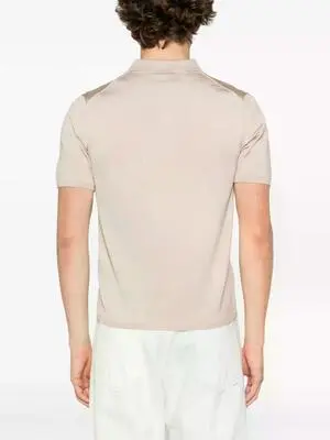 Sandro Short-sleeve Knitted Polo Shirt - Neutrals