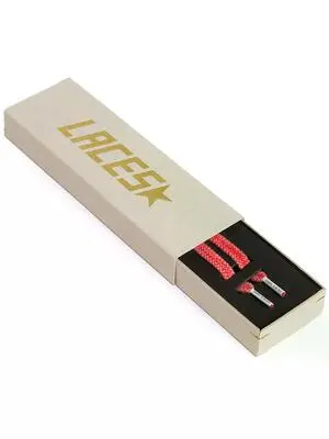 GOLDEN GOOSE Cotton Shoe Laces - Red
