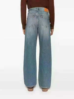 Sandro Baggy Jeans In Faded Denim