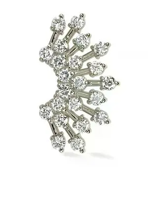 LARK & BERRY 14kt White Gold Diamond Stud Earring - Silver