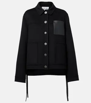 Loewe Wool And Cashmere Jacket - Black