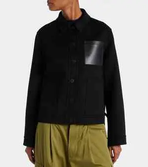 Loewe Wool And Cashmere Jacket - Black