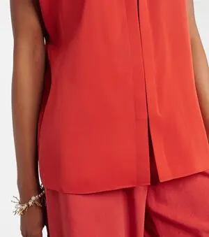Vince Silk-blend Blouse