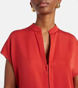 Vince Silk-blend Blouse