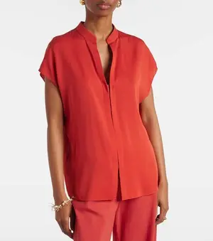 Vince Silk-blend Blouse