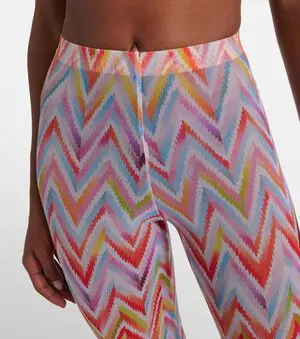 Missoni Zigzag Printed Tulle Straight Pants - Multicoloured