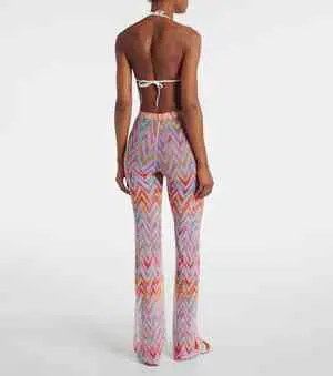 Missoni Zigzag Printed Tulle Straight Pants - Multicoloured