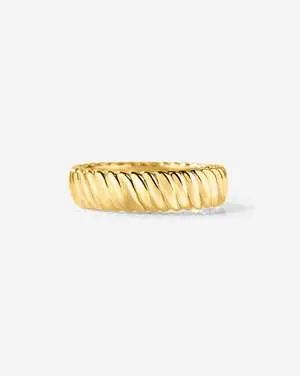 Ring Concierge 14k Wavy Gold Ring - One-color