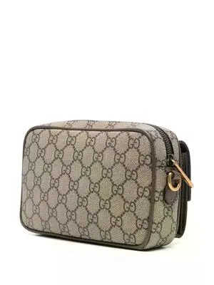 Gucci Gg Supreme Web-stripe Messenger Bag