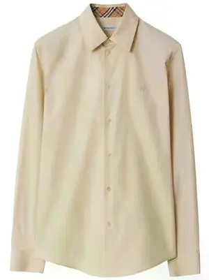 Burberry Ekd-embroidered Cotton Shirt