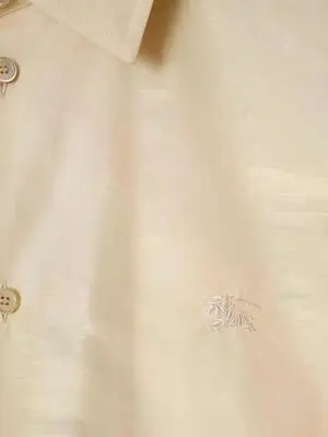 Burberry Ekd-embroidered Cotton Shirt