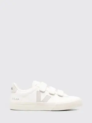 VEJA Recife Low-top Leather Sneakers With Hook-and-loop Fastening - Silver