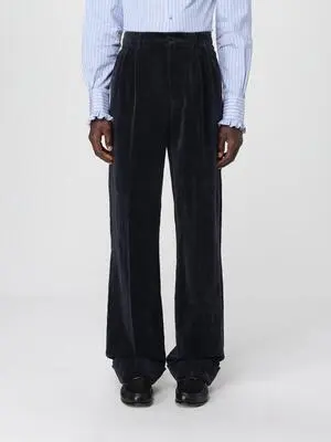 Valentino Garavani Velvet Wide Leg Pants - Blue