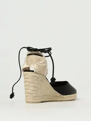 CastaÑer Wedge Espadrille With Ankle Tie